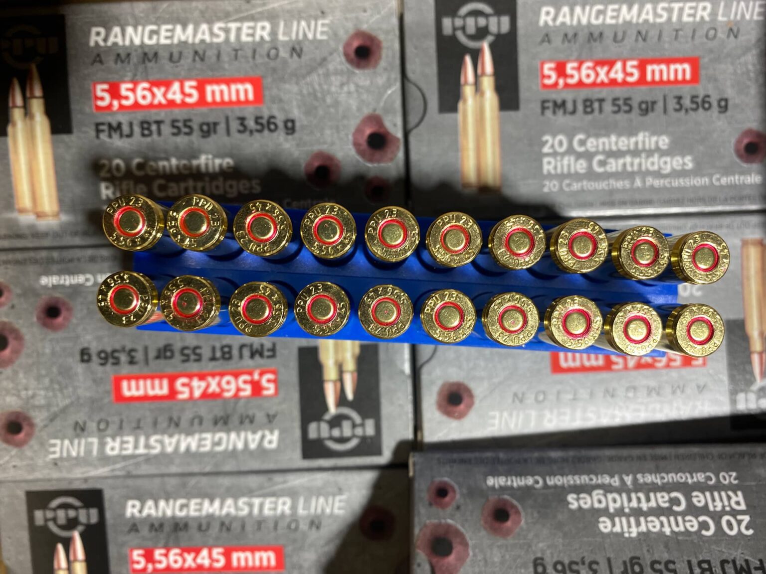 5.56×45 NATO M193 FMJBT 55gr BRASS CASE by PPU 1000 rounds – BVA Store